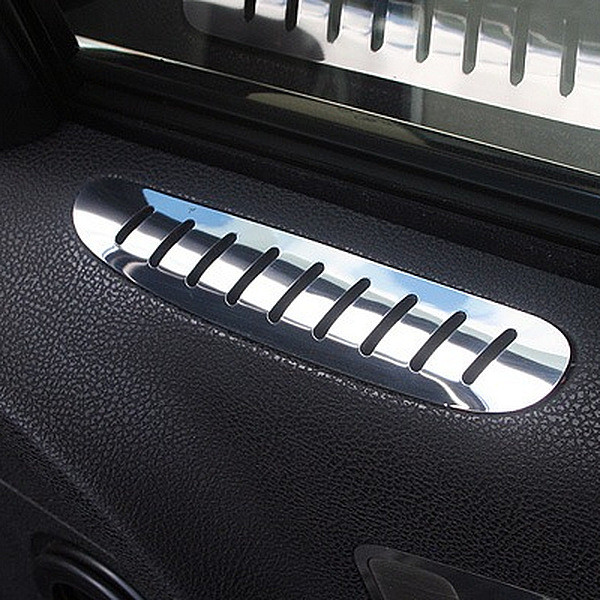 American Car Craft® 331016 - Polished Door Defroster Vent Trim Plates