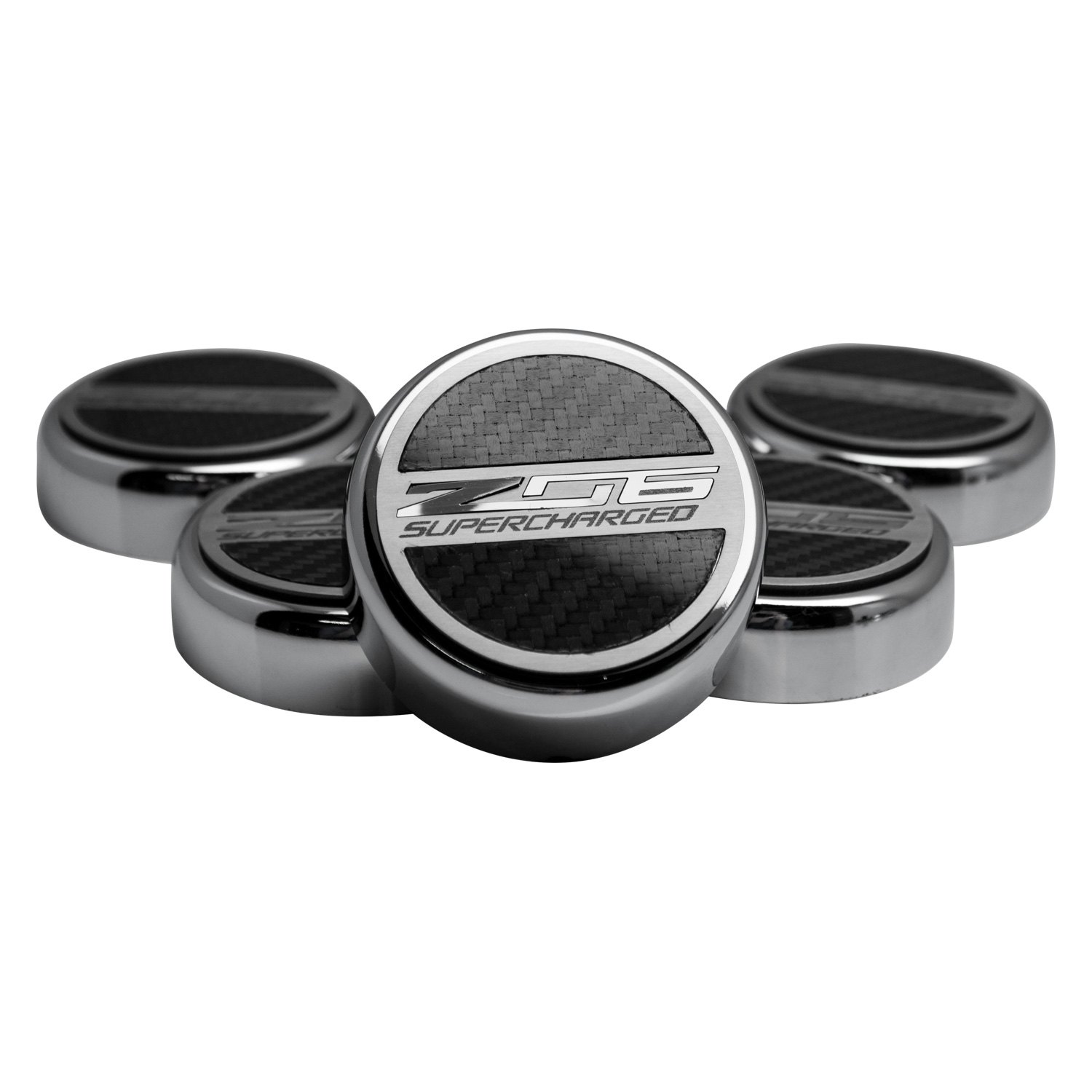 American Car Craft® 053093 - Carbon Fiber Cap Cover Set with Z06 ...