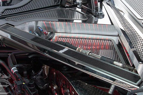 American Car Craft® 883027 - Polished Rear Crossmember Covers with ...