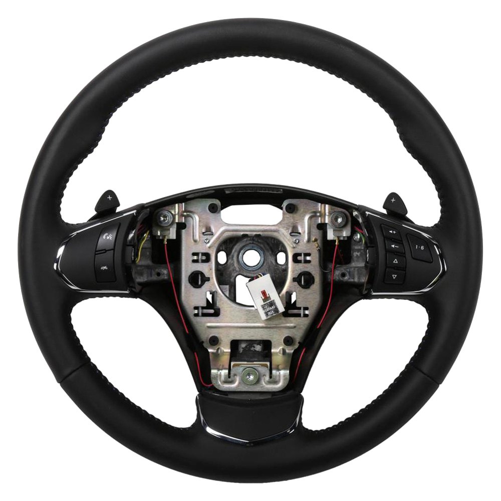 ACDelco® 22838980 - 3-Spoke Standard Black Leather Wrapped Steering ...