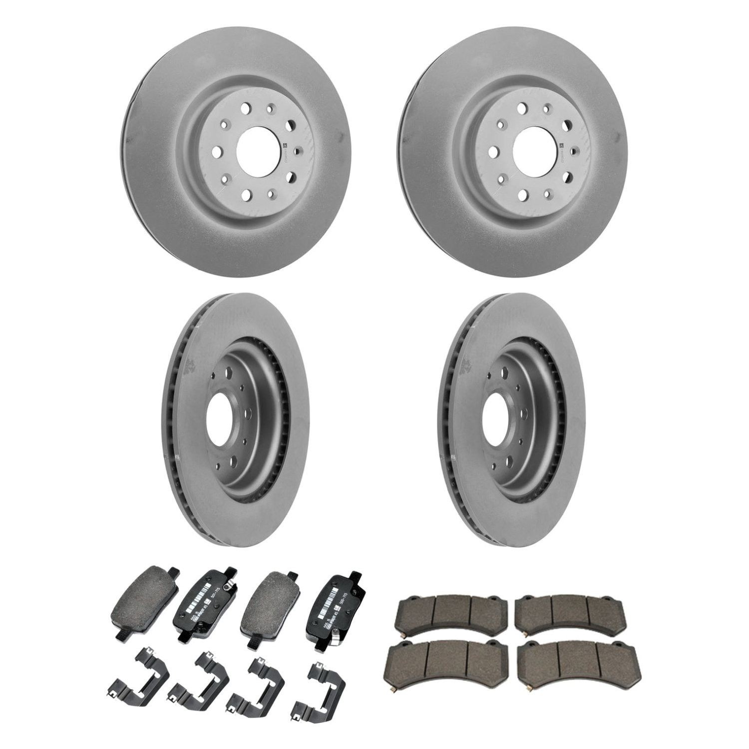 ACDelco® BNDL-31004138 - GM Genuine Parts™ Plain Front and Rear Brake ...