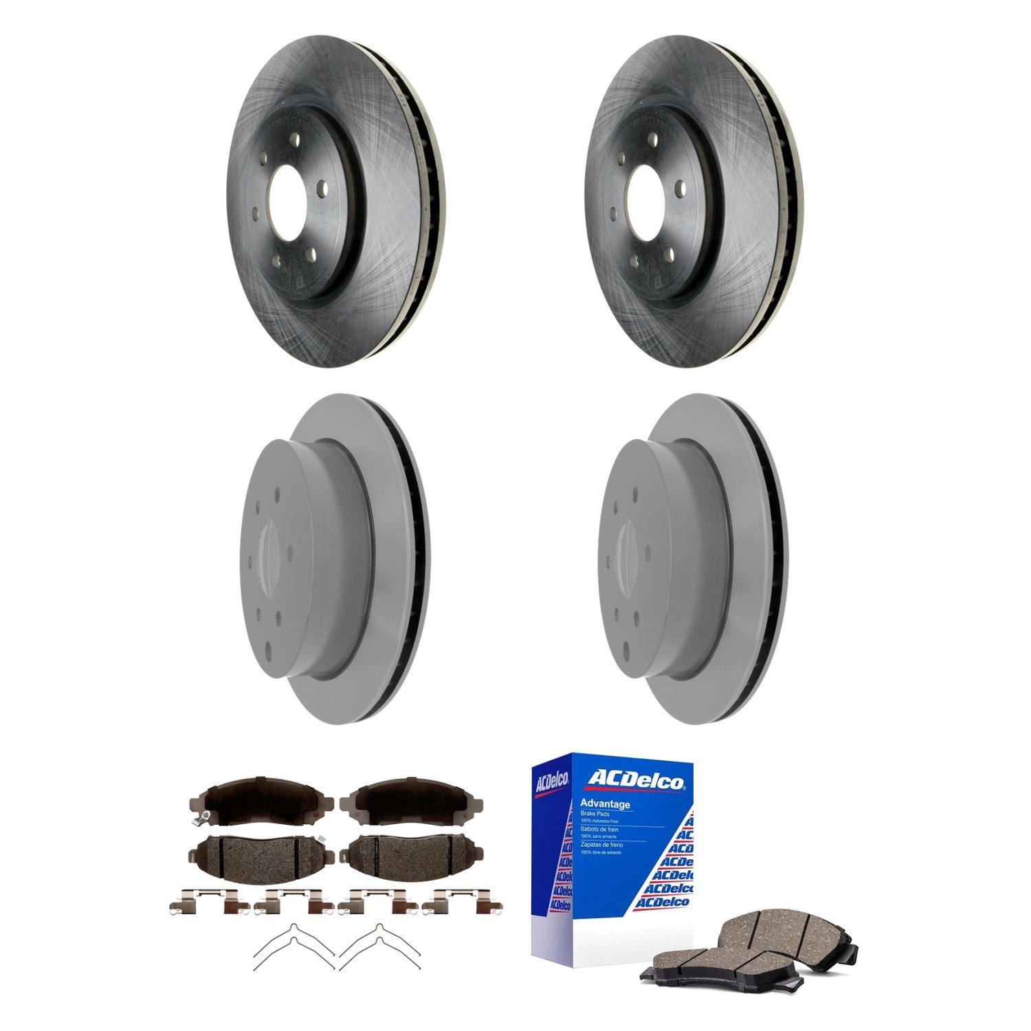ACDelco® BNDL-31005025 - Silver™ Front and Rear Brake Kit with Ceramic Pads