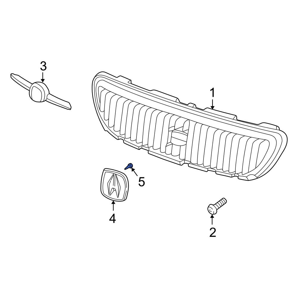 Acura OE 90301ST0003 - Liftgate Finish Panel Nut