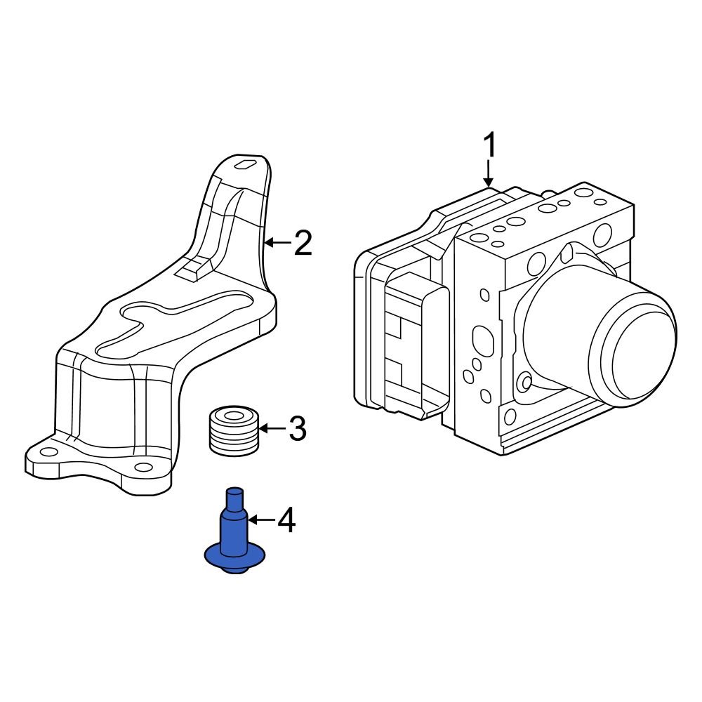 Acura OE 57376SNAA00 - ABS Control Module Bolt