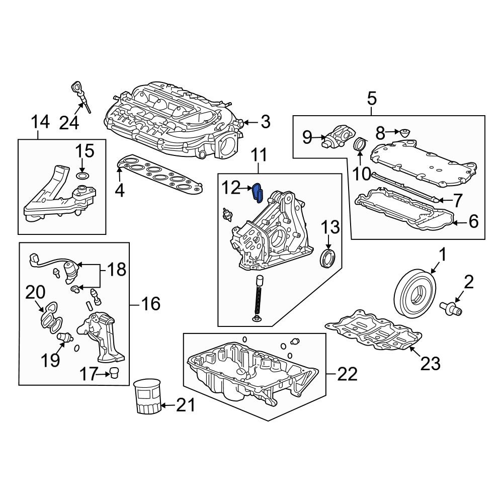 Acura OE 15115P8AA01 - Engine Oil Pump Gasket