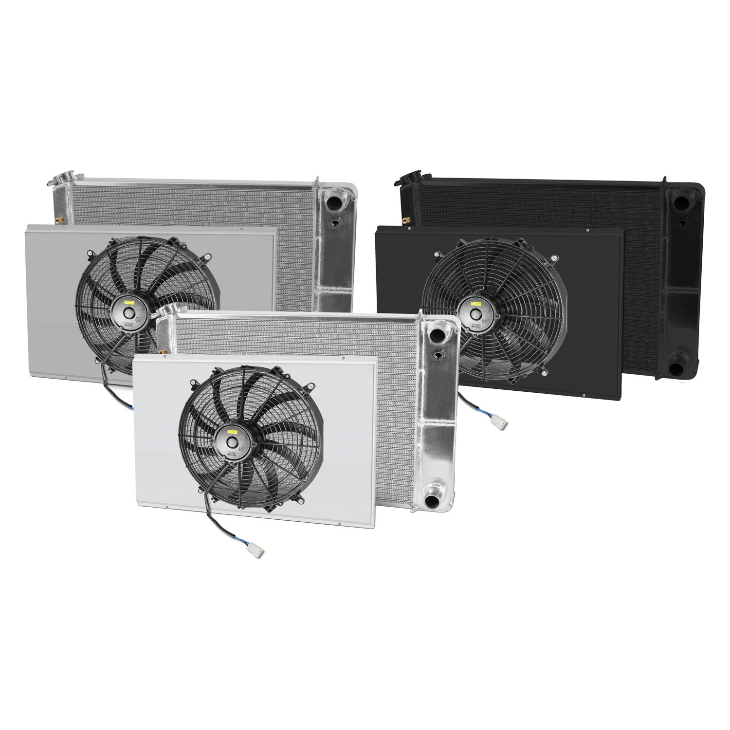 AFCO® 84242-S-SB-Y - Muscle Car Performance Radiator with Fan
