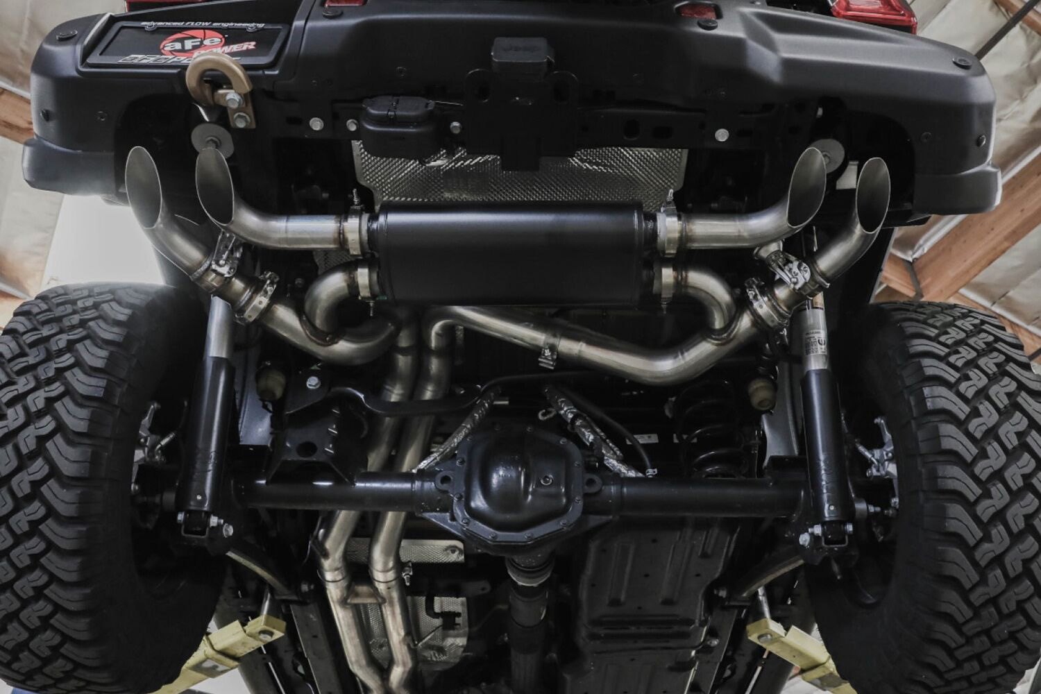 aFe® 49-38101 - Vulcan Series™ 304 SS Cat-Back Exhaust System with Quad ...