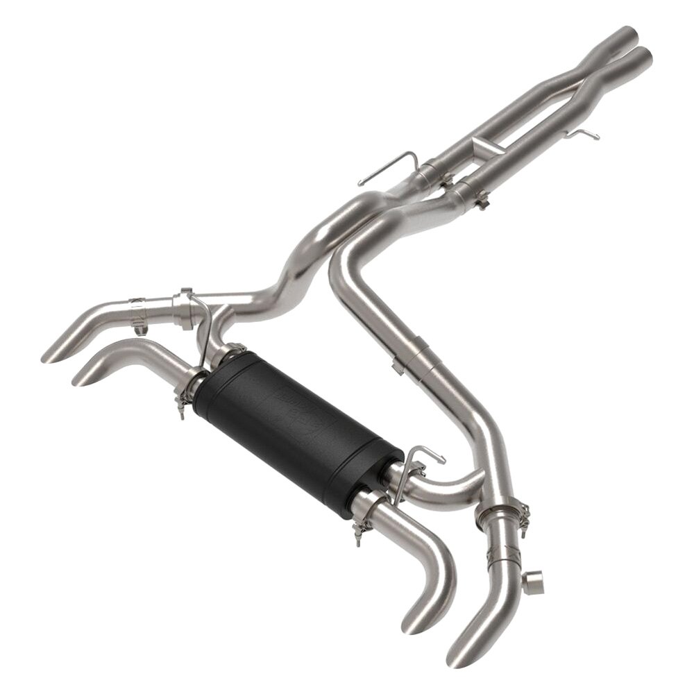 aFe® 49-38101 - Vulcan Series™ 304 SS Cat-Back Exhaust System with Quad ...