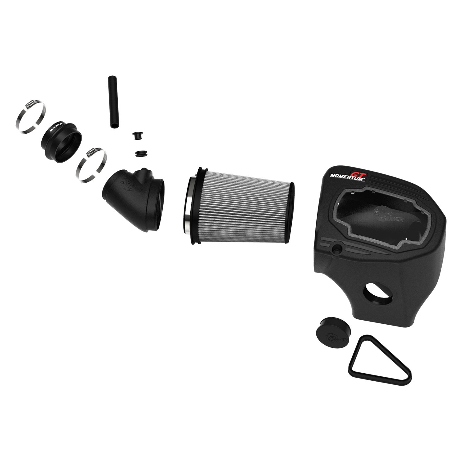 aFe® 50-70125D - Momentum® HD Black Cold Air Intake System with Pro Dry ...