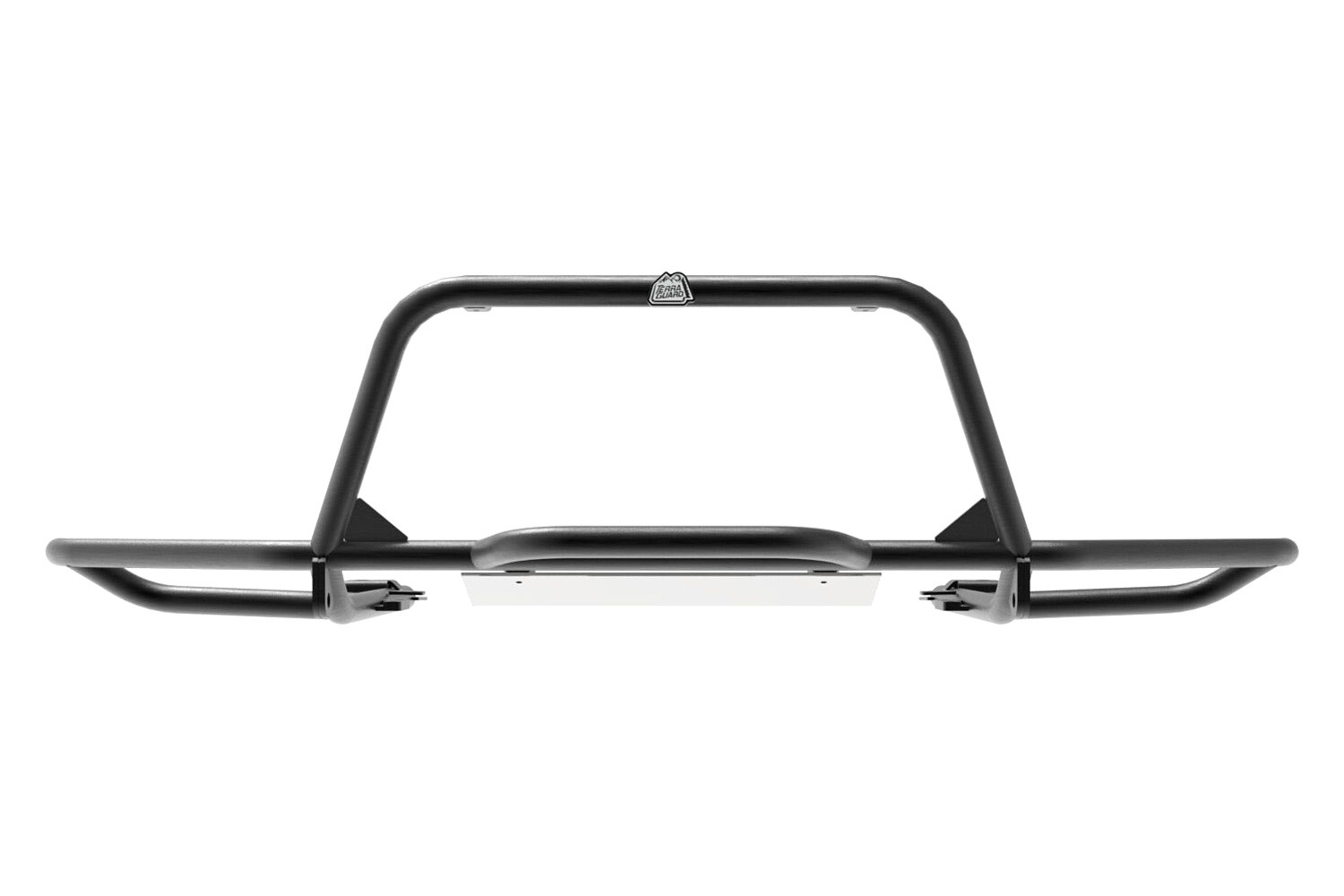 aFe® 79-27010 - Terra Guard Black Front Bumper Guard with Winch Mount