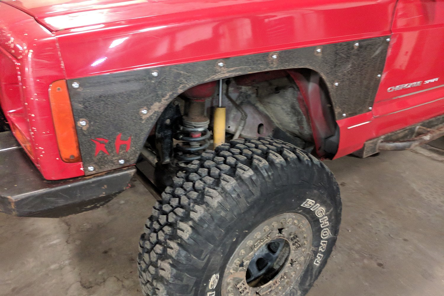 Affordable Offroad® Rhfrontarmor - Raw Front Body Armors with Rub Rails