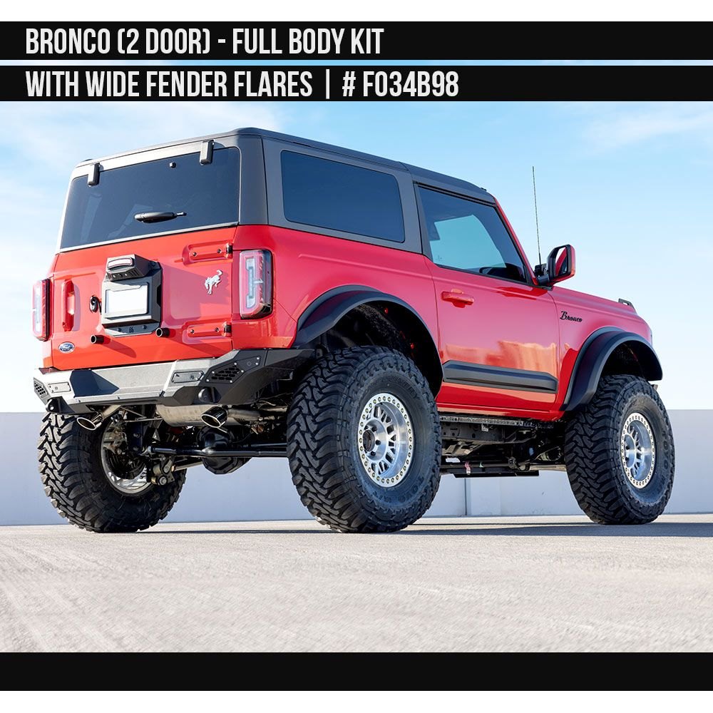 Air Design® FO34B98 - Smooth-Grain Textured Black Off-Road Body Kit