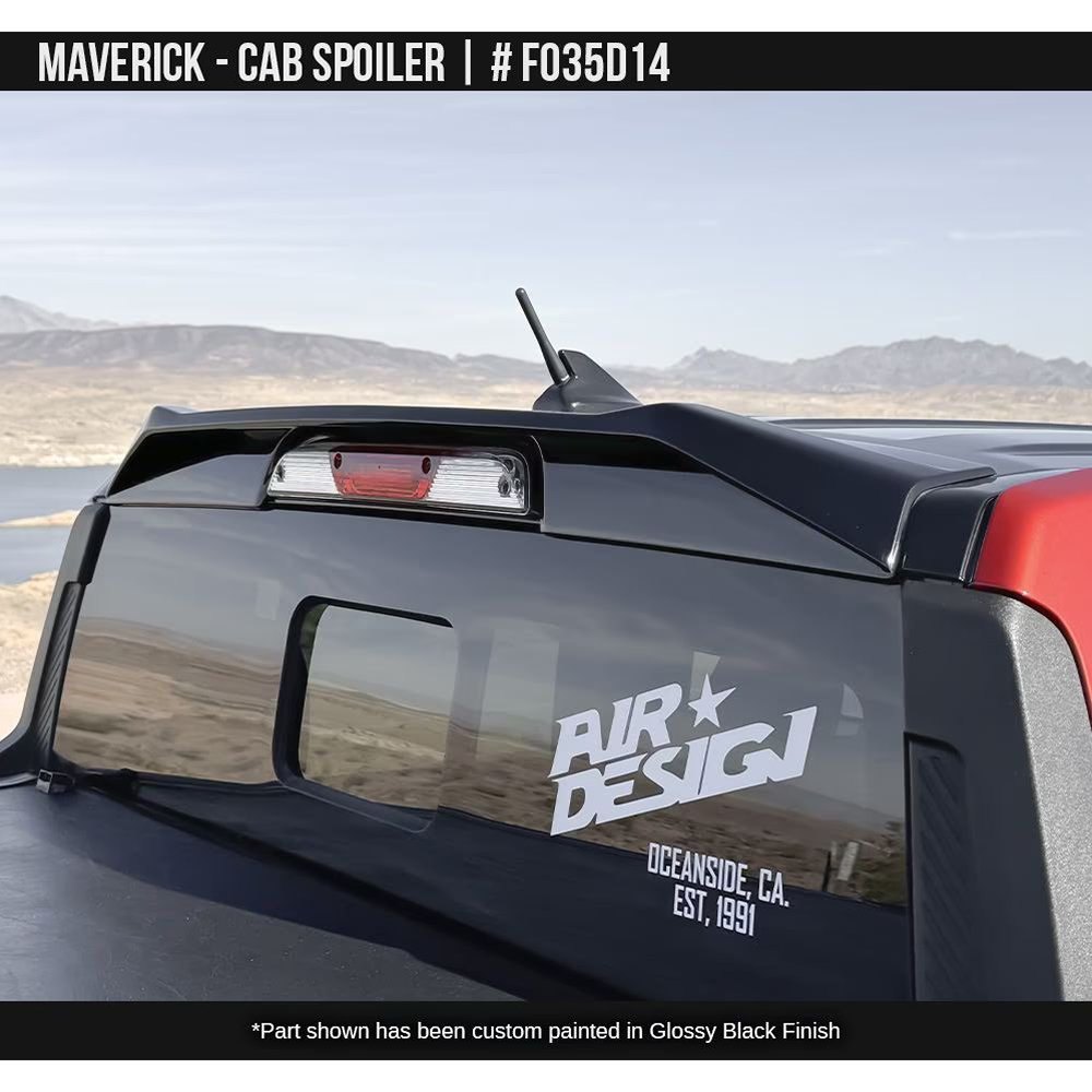 Air Design® FO35D14 - Satin Black Rear Cab Spoiler
