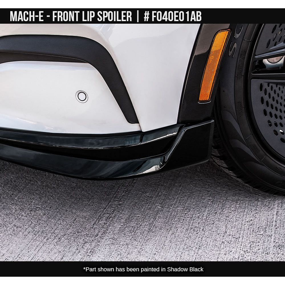 Air Design® FO40E01AB - Glossy Black Front Bumper Splitter