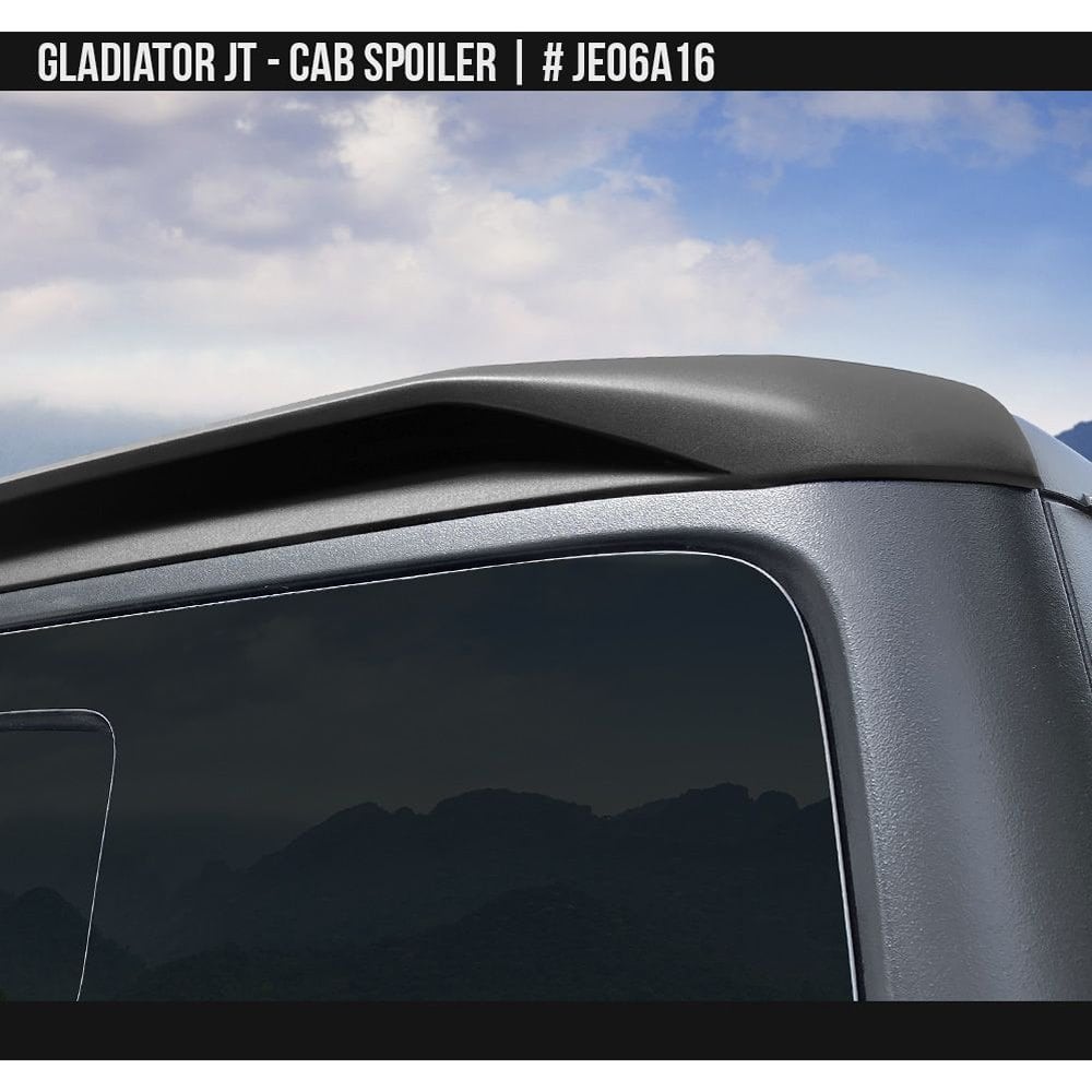 Air Design® JE06A16 - Satin Black Rear Cab Spoiler