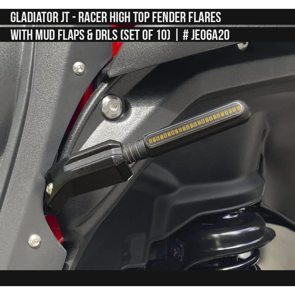 Air Design® JE06A20 - Racer Smooth Grain Satin Black Front and Rear ...