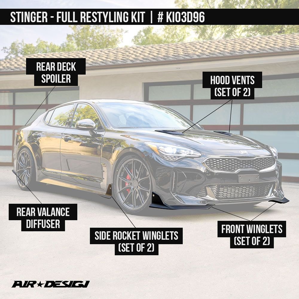 Air Design® KI03D96 - Satin Black Restyling Body Kit