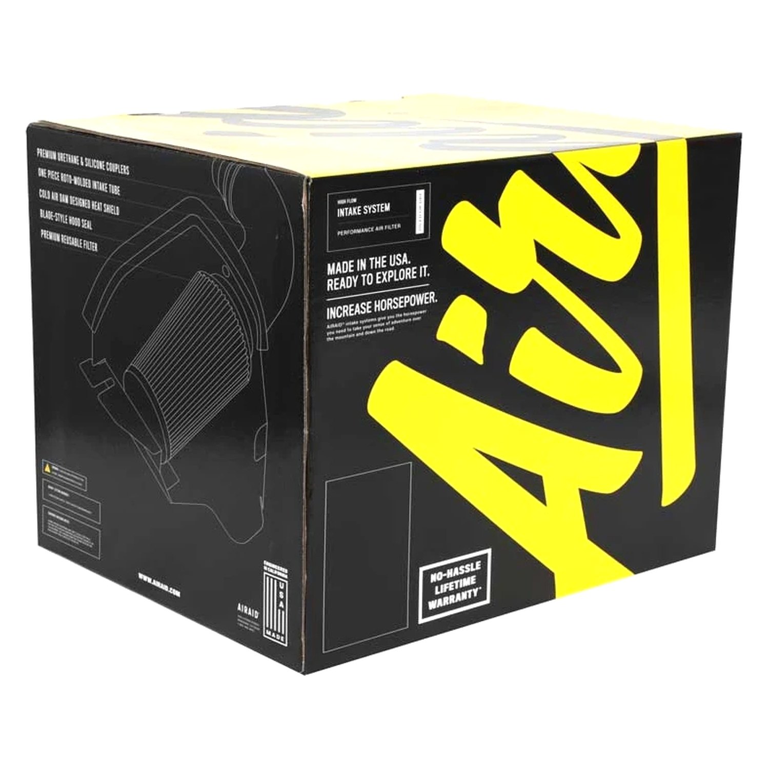 Airaid® 255-218 - MXP Series Dam High-Density Polyethylene Black Cold ...