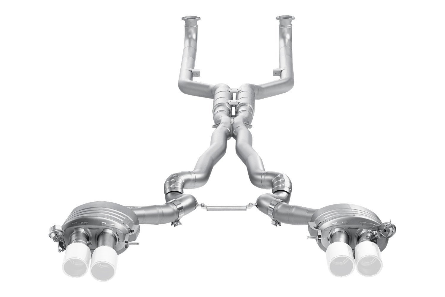 Akrapovic® ME-BM/T/4 - Evolution Line Titanium Exhaust System with Quad ...