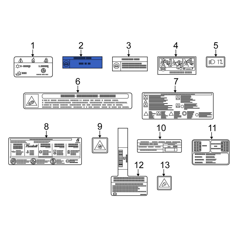 Alfa Romeo OE 68403746AA - Fuel Information Label