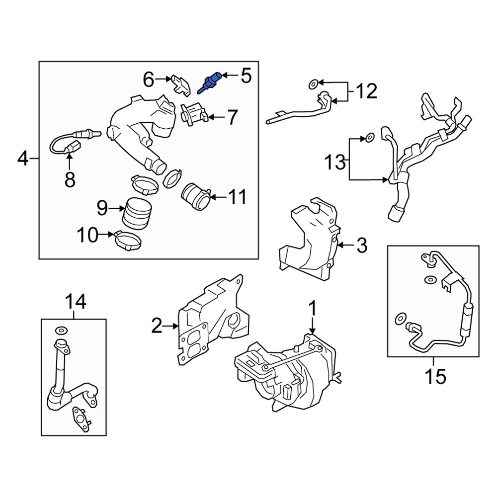 Alfa Romeo OE 68142905AB - Exhaust Gas Temperature (EGT) Sensor