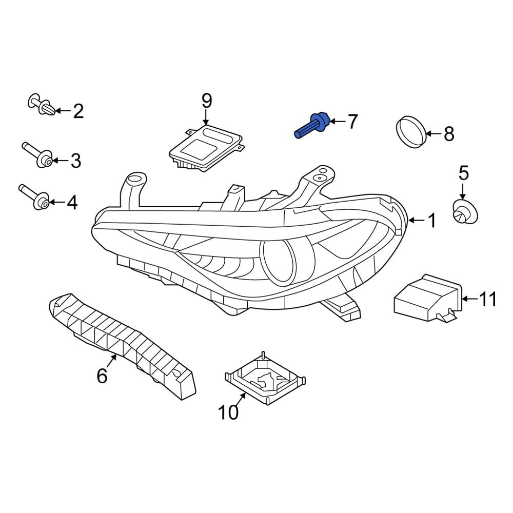Alfa Romeo OE L0000D3S - Front Headlight Bulb