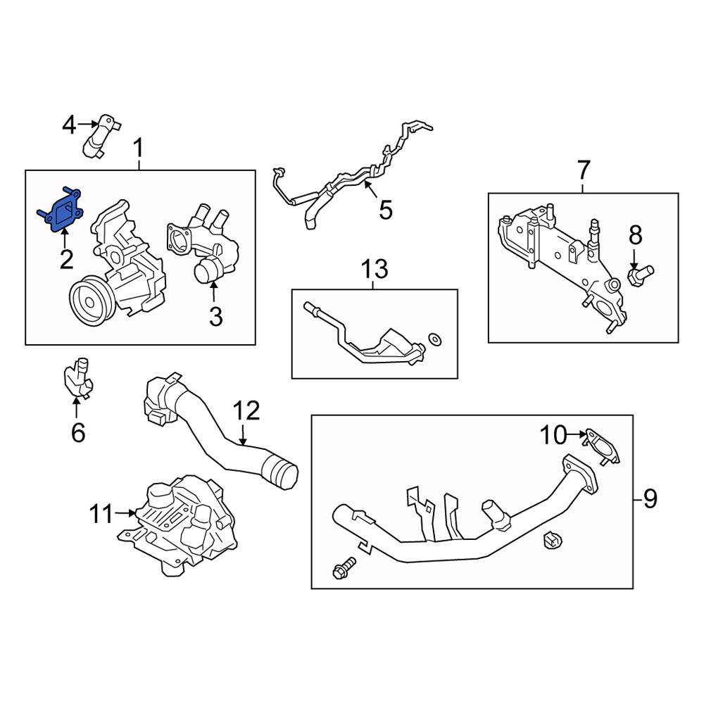 Alfa Romeo OE 4893666AA - Engine Water Pump Gasket