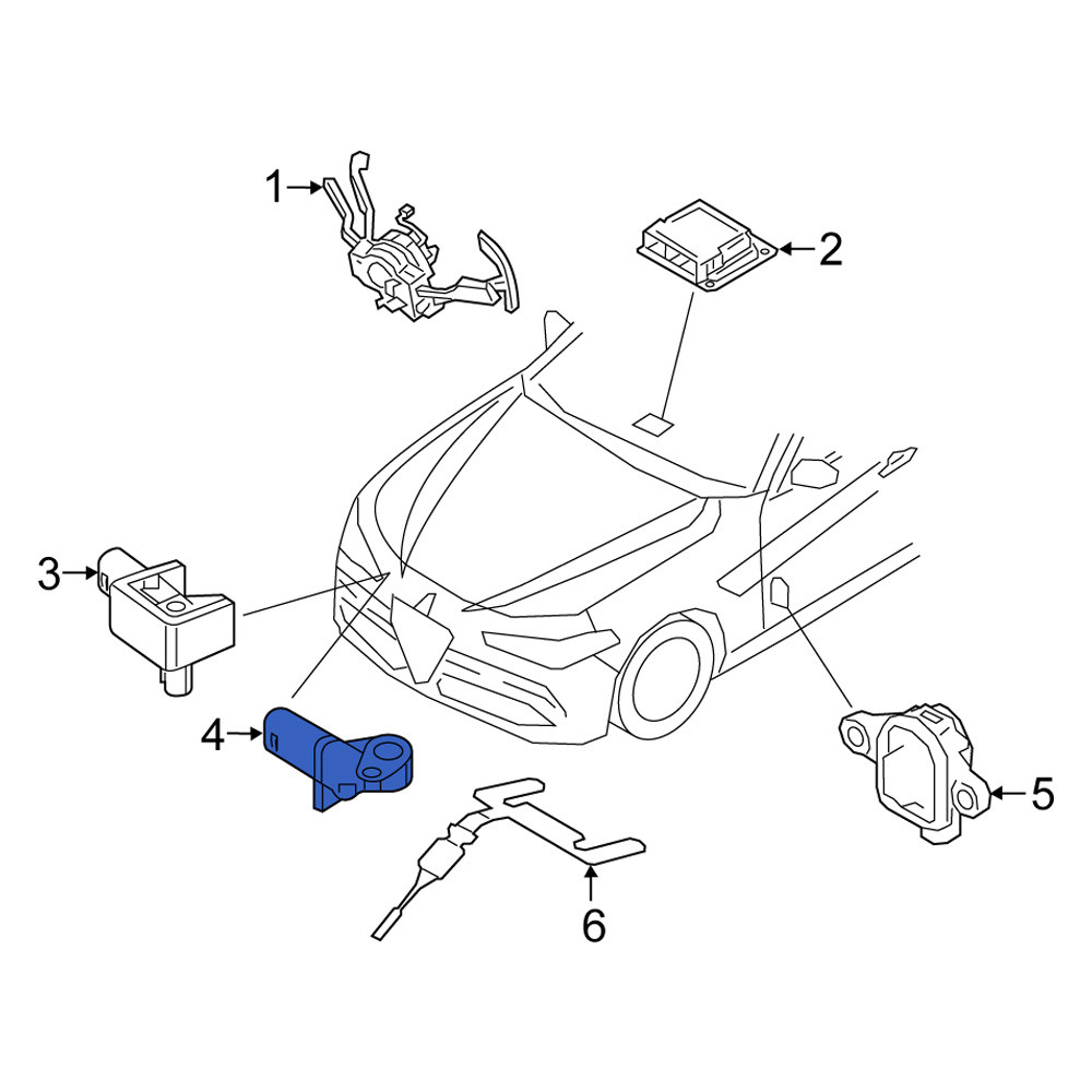 Alfa Romeo OE 68335885AA - Front Air Bag Impact Sensor