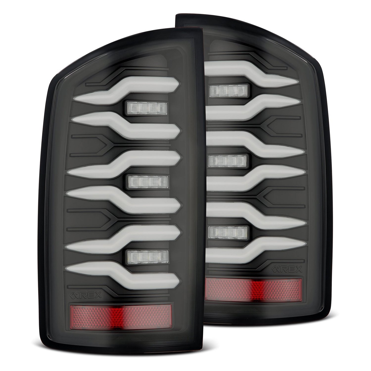 AlphaRex® 641040 - LUXX-Series Black Sequential Fiber Optic LED Tail Lights