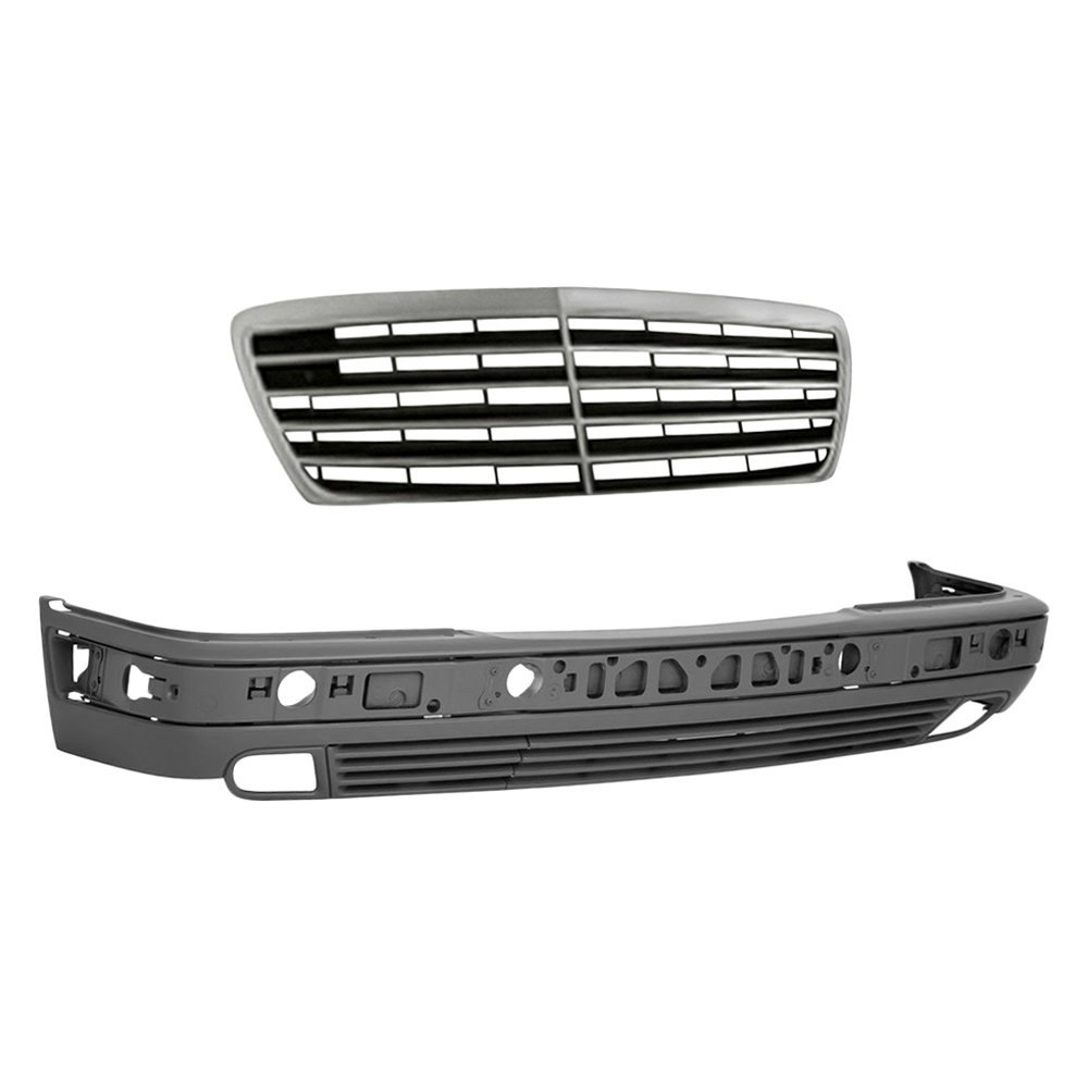 Alzare® BNDL-223222 - 2-Piece (Front Bumper Cover, Grille) (Standard Line)