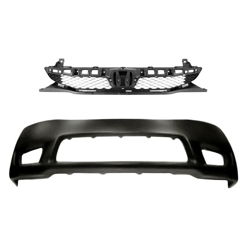 Alzare® BNDL-223264 - 2-Piece (Front Bumper Cover, Grille) (CAPA Certified)