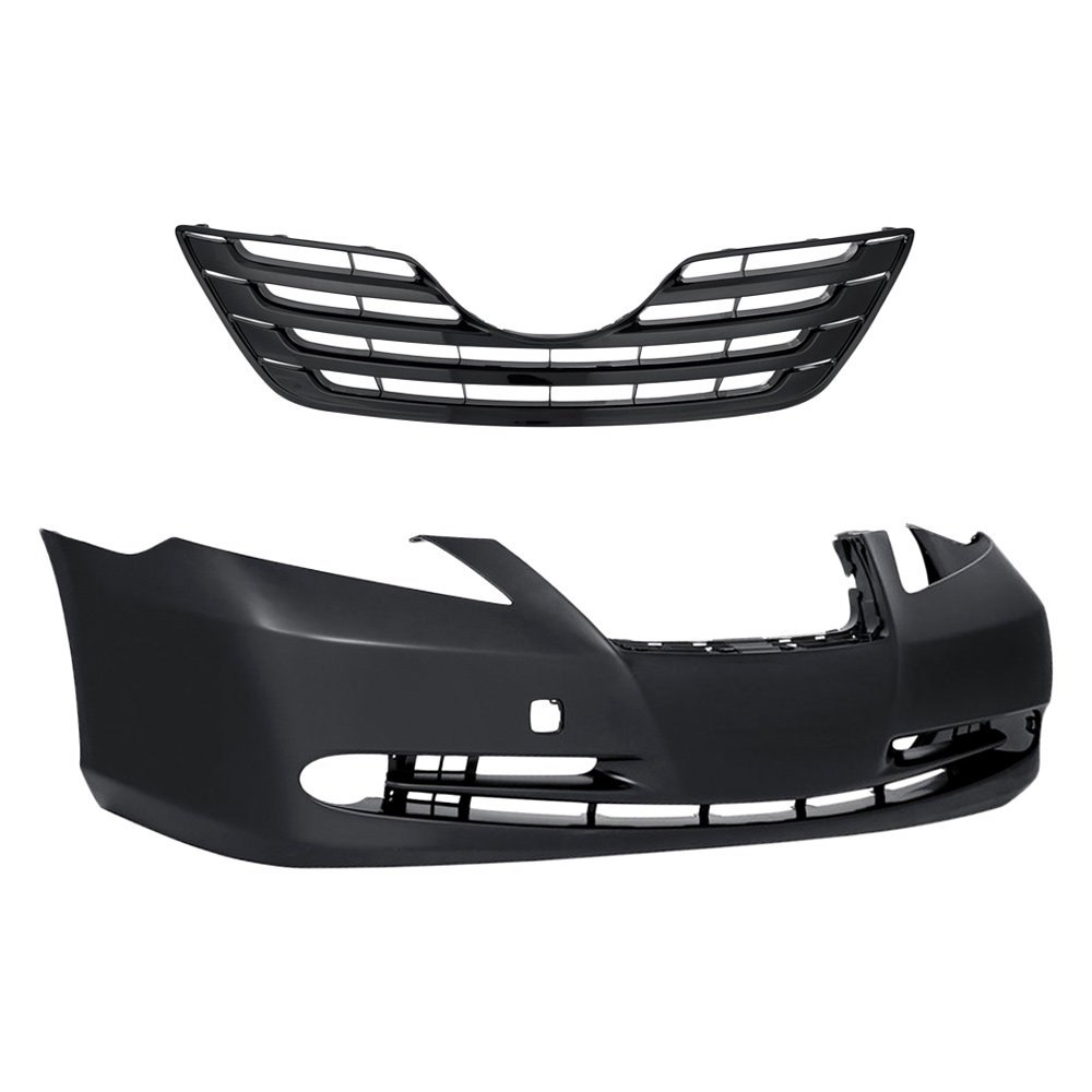 Alzare® BNDL-223294 - 2-Piece (Front Bumper Cover, Grille) (Standard Line)