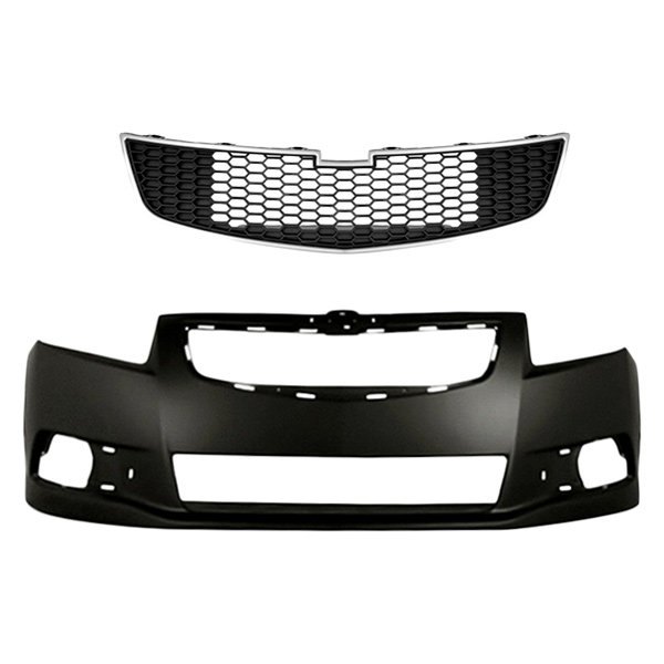Alzare® BNDL-224265 - 2-Piece (Front Bumper Cover, Center Grille ...