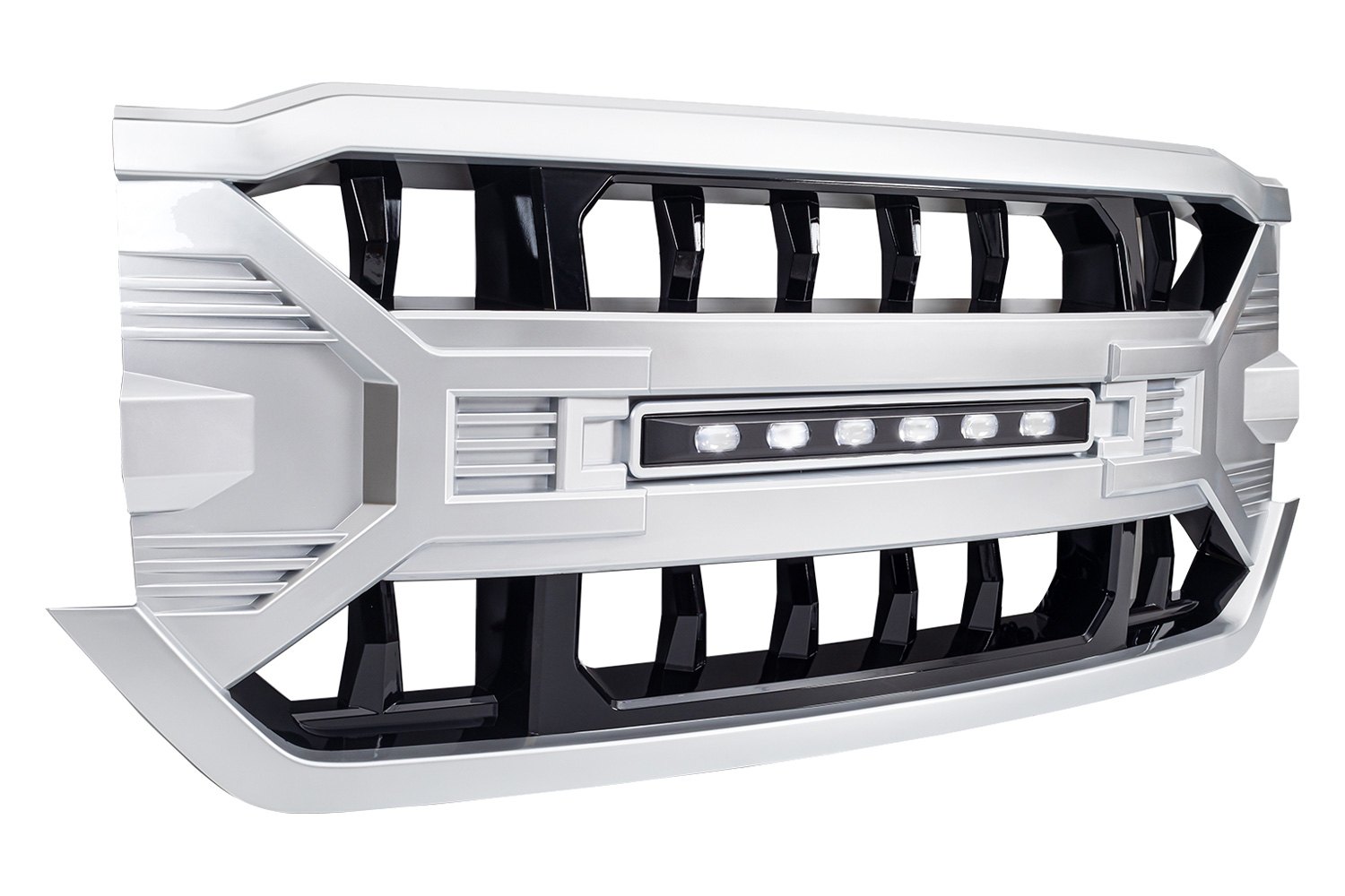 AM Off-Road® AMCHCA00120 - 1-Pc Armor Style Black and Silver Main ...