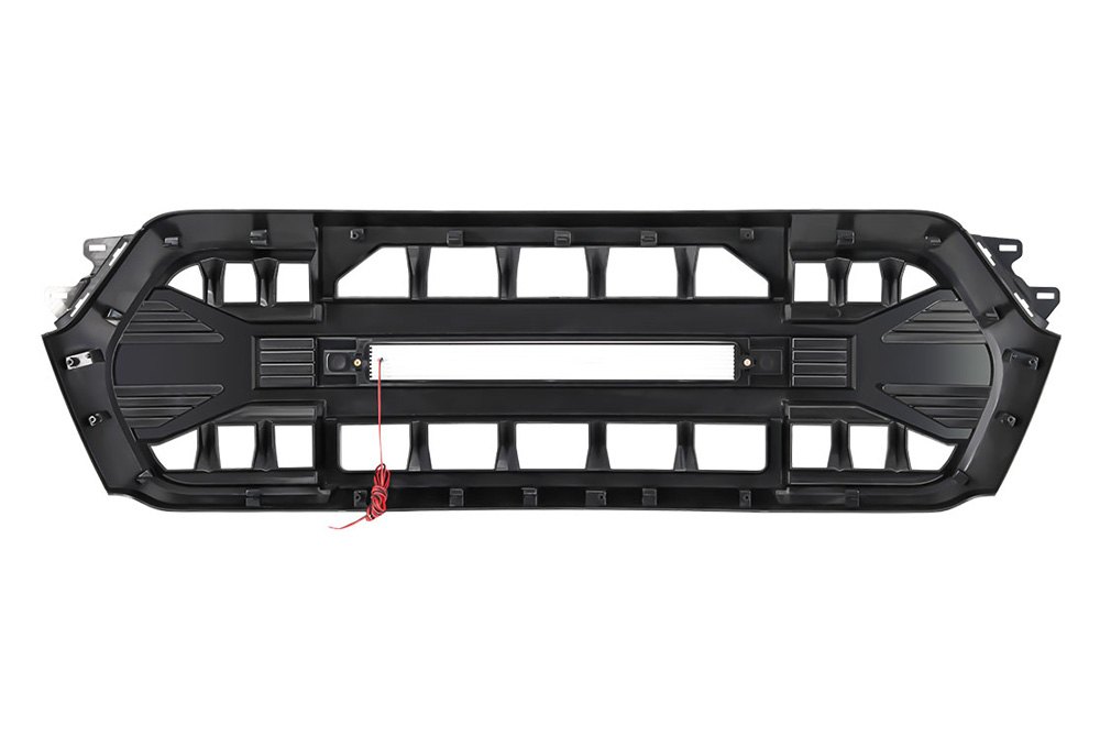 AM Off-Road® AMDEBA00105 - 1-Pc Armor Style Matte Black Main Grille ...