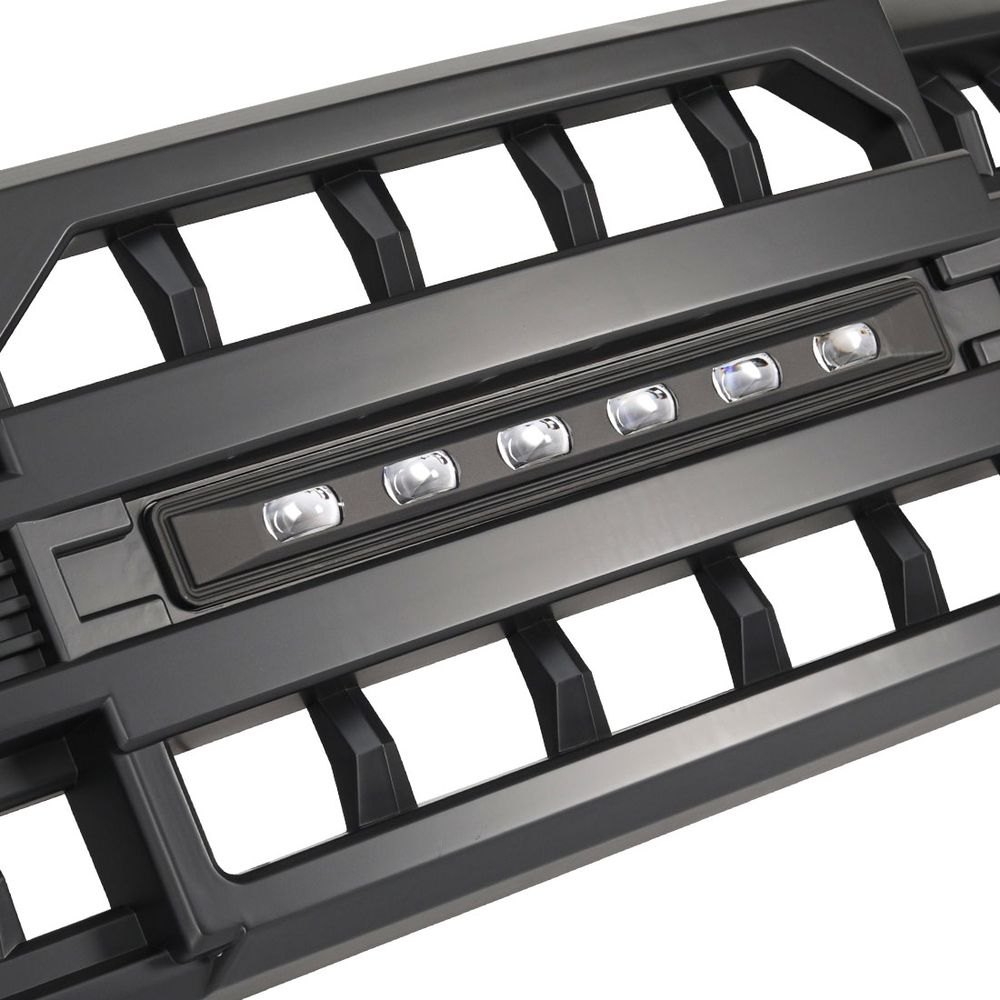 AM Off-Road® AMDEBA00105 - 1-Pc Armor Style Matte Black Main Grille ...