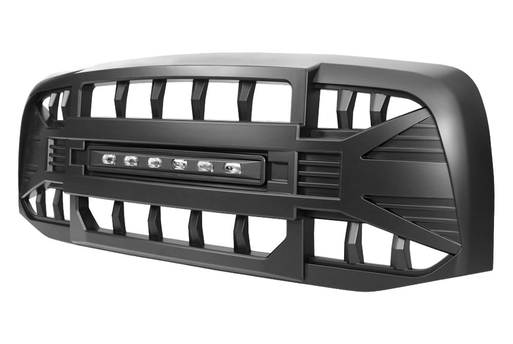 AM Off-Road® AMDEBA00148 - 1-Pc Armor Style Matte Black Main Grille ...