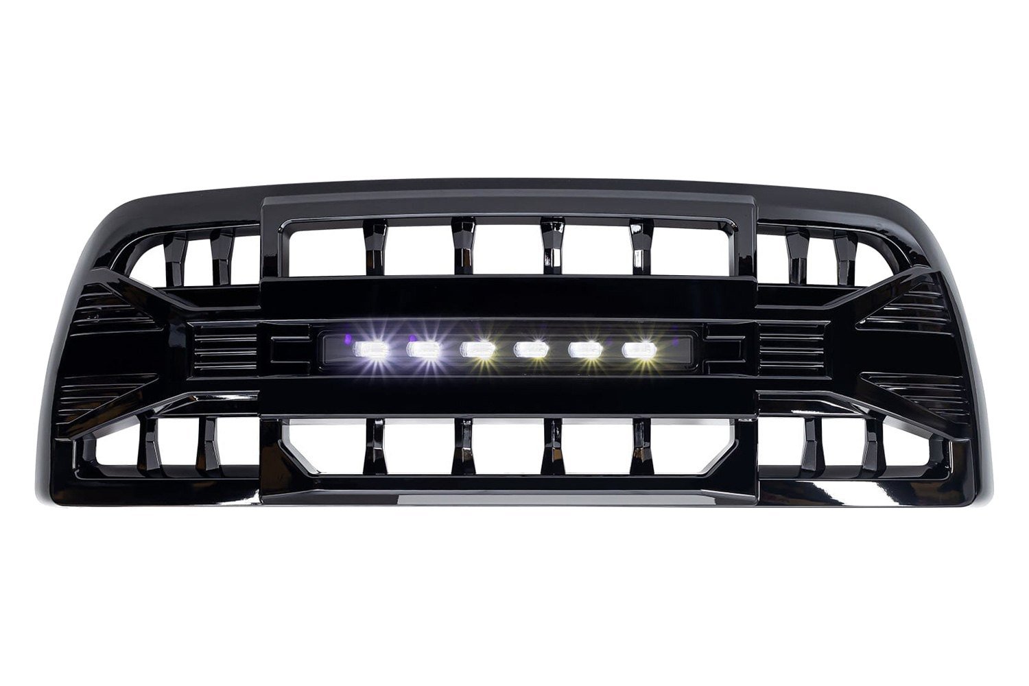 AM Off-Road® AMDEBA00149 - 1-Pc Armor Style Glossy Black Main Grille ...