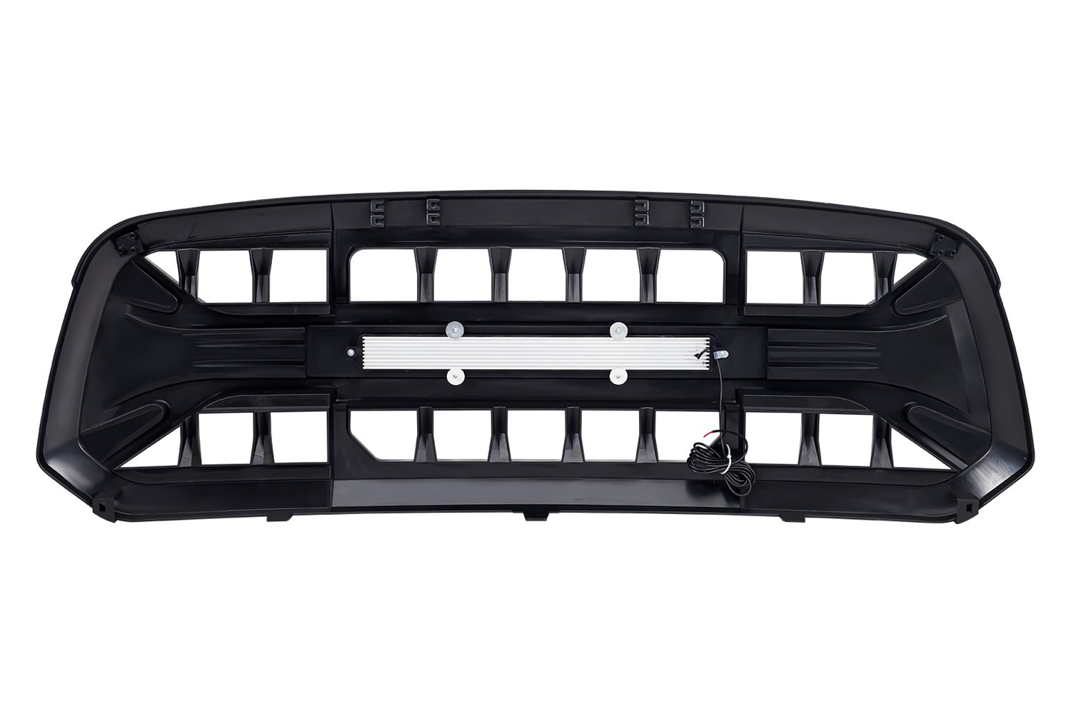 AM Off-Road® AMDEBA00151 - 1-Pc Armor Style Glossy Black Main Grille ...