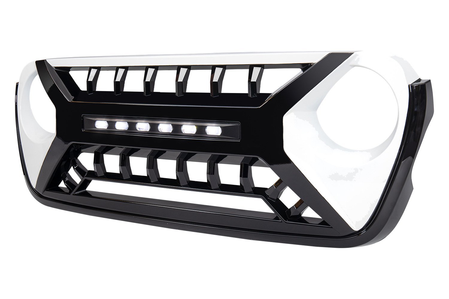 AM Off-Road® AMJPCA00127 - 1-Pc Armor Style Black and White Main Grille ...