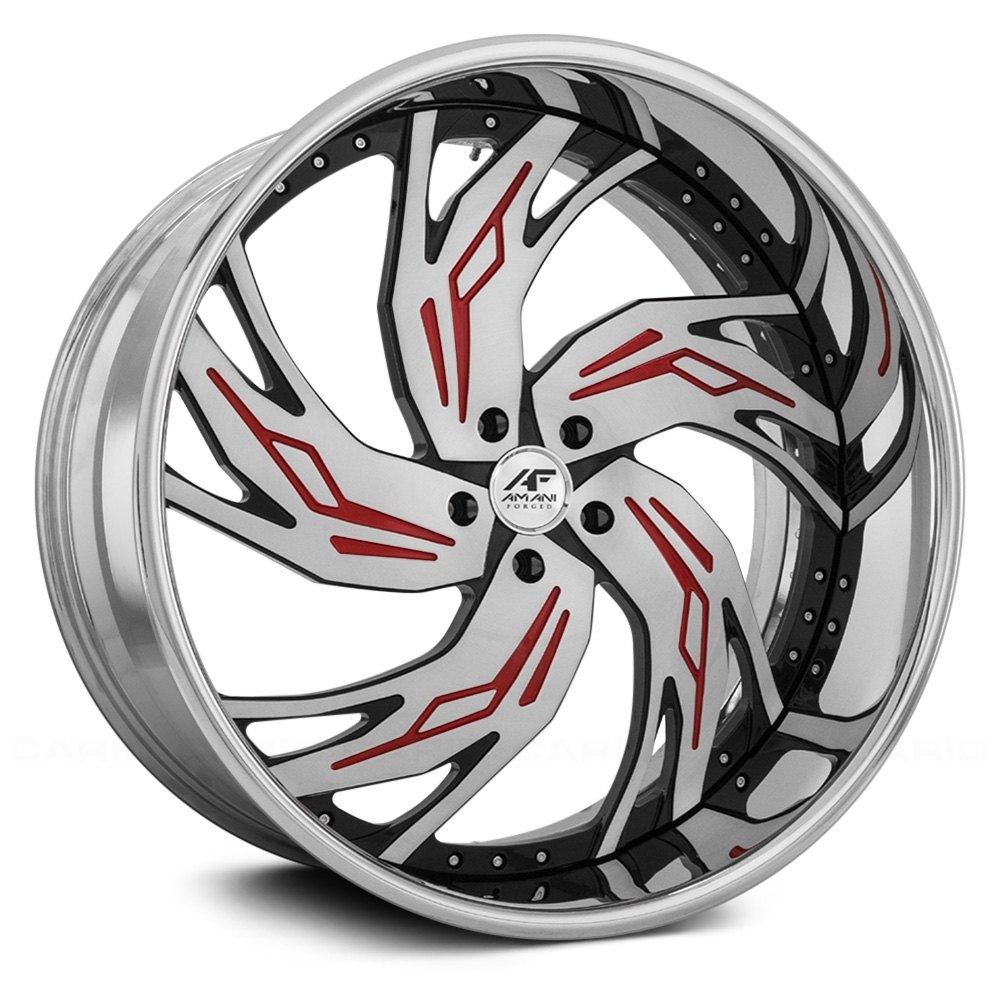 AMANI FORGED® BOCCA 2PC Wheels - Custom Finish with Chrome Lip Rims