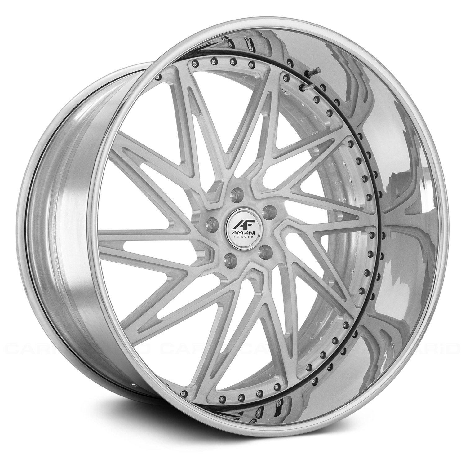 AMANI FORGED® DRAMA 2PC Wheels - Custom Finish with Chrome Lip Rims