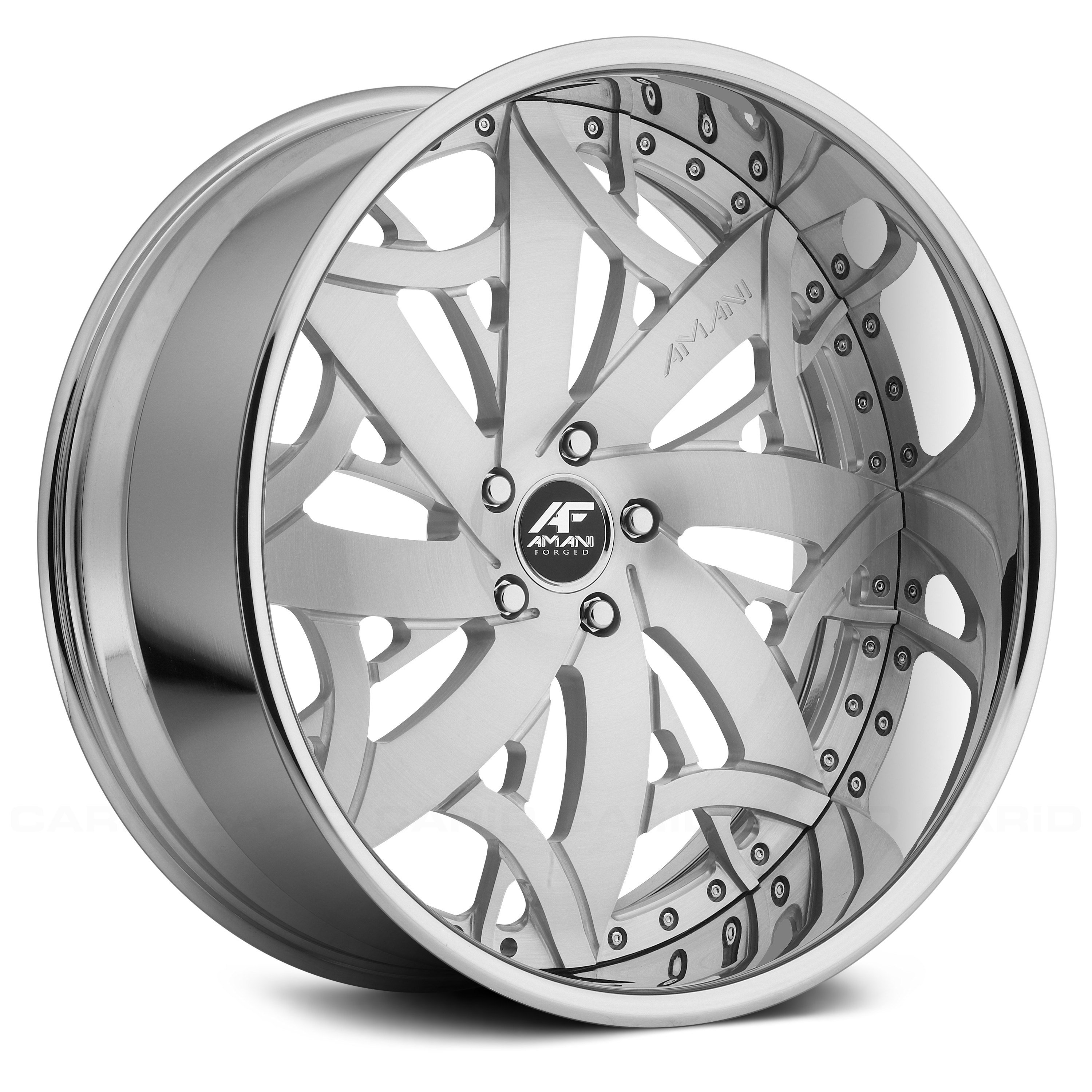 AMANI FORGED® LORENZO 2PC Wheels - Custom Finish with Chrome Lip Rims
