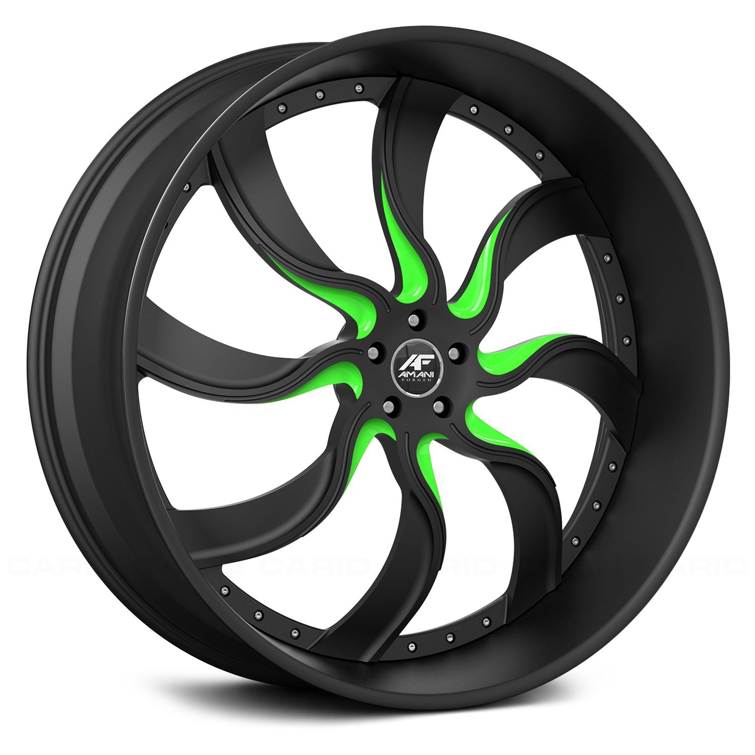 AMANI FORGED® MONACO 2PC Wheels - Custom Finish with Chrome Lip Rims