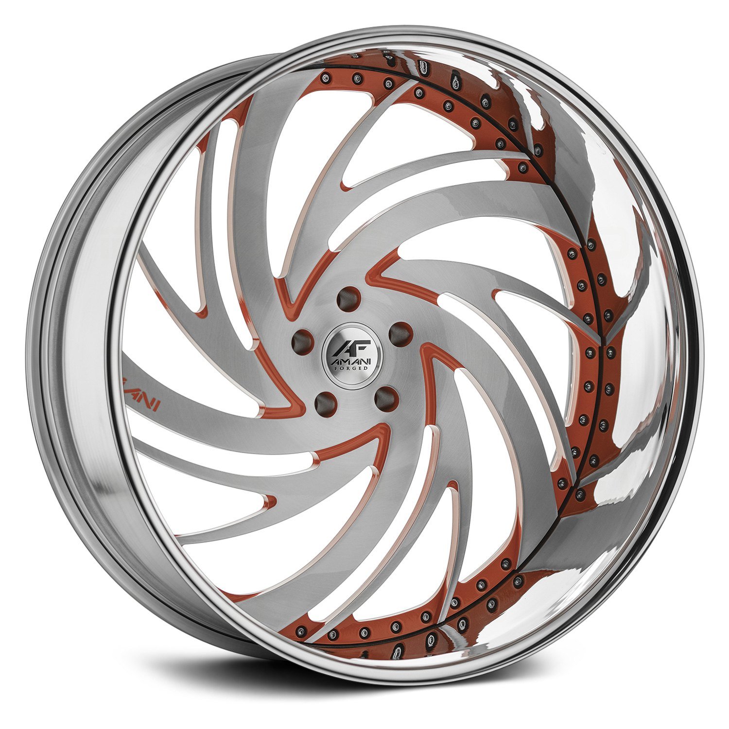 AMANI FORGED® QUANDO 2PC Wheels - Custom Finish with Chrome Lip Rims