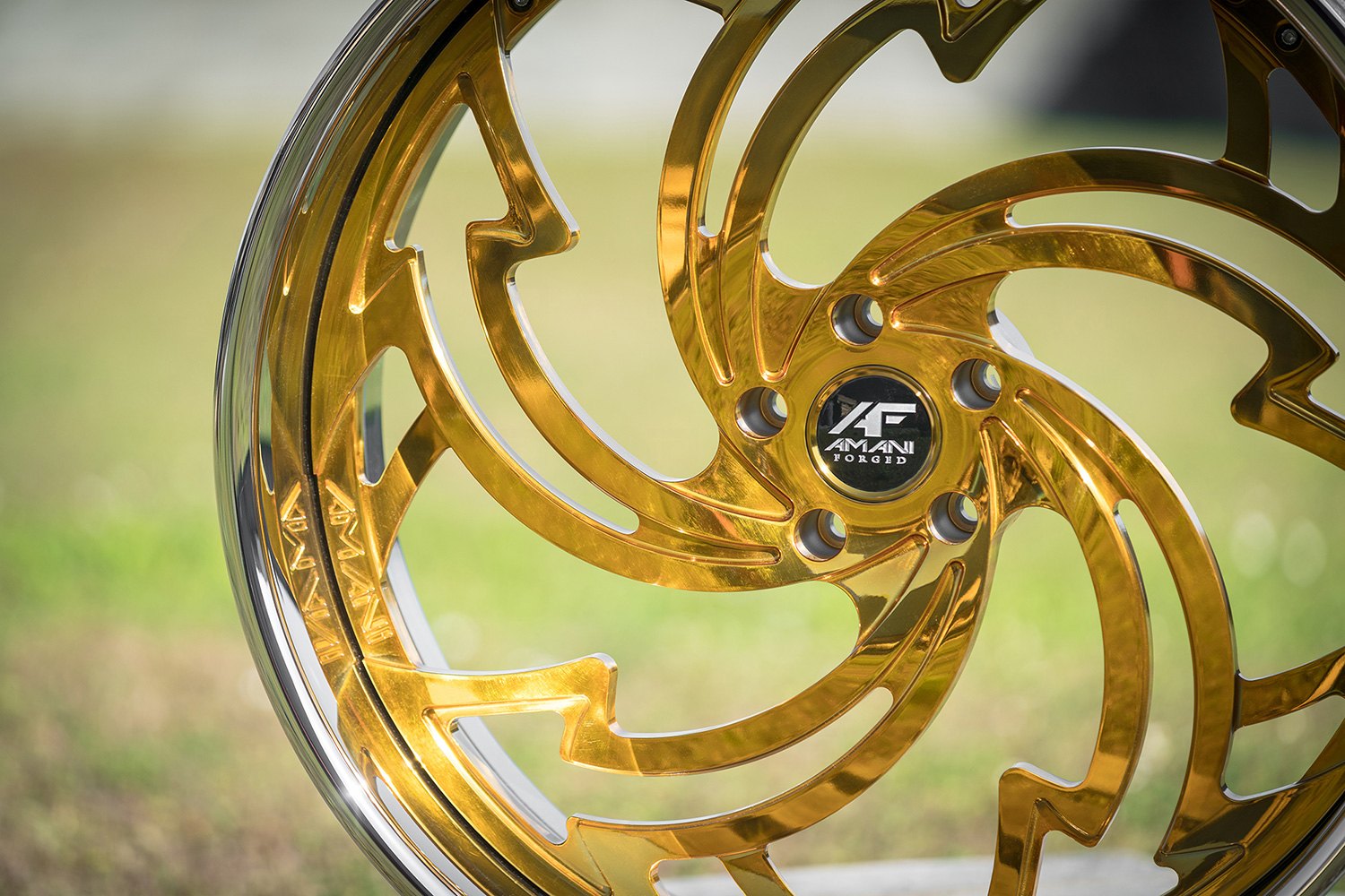 AMANI FORGED® RBO 2PC Wheels - Custom Finish with Chrome Lip Rims