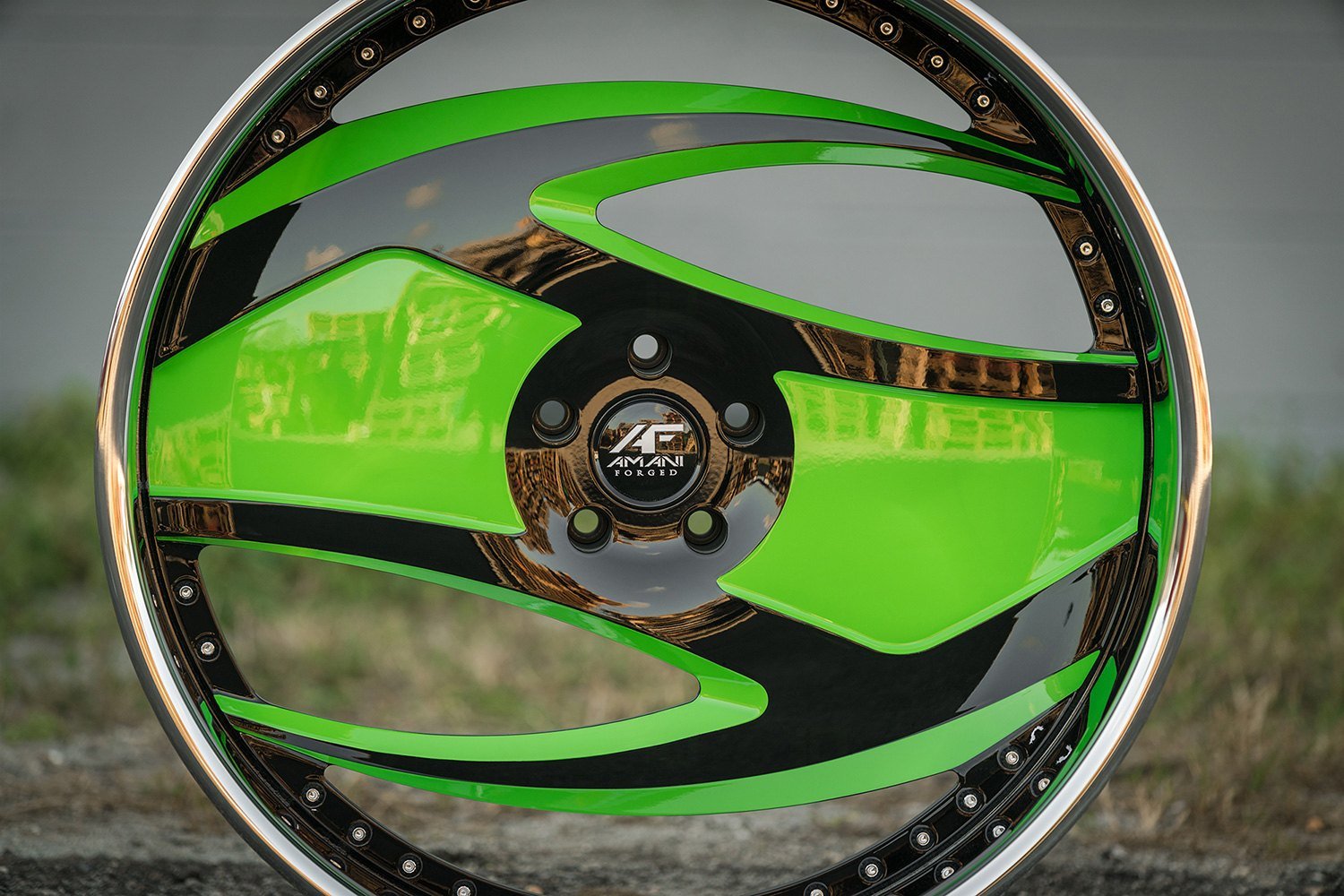 AMANI FORGED® SUPERIOR 2PC Wheels - Custom Finish with Chrome Lip Rims