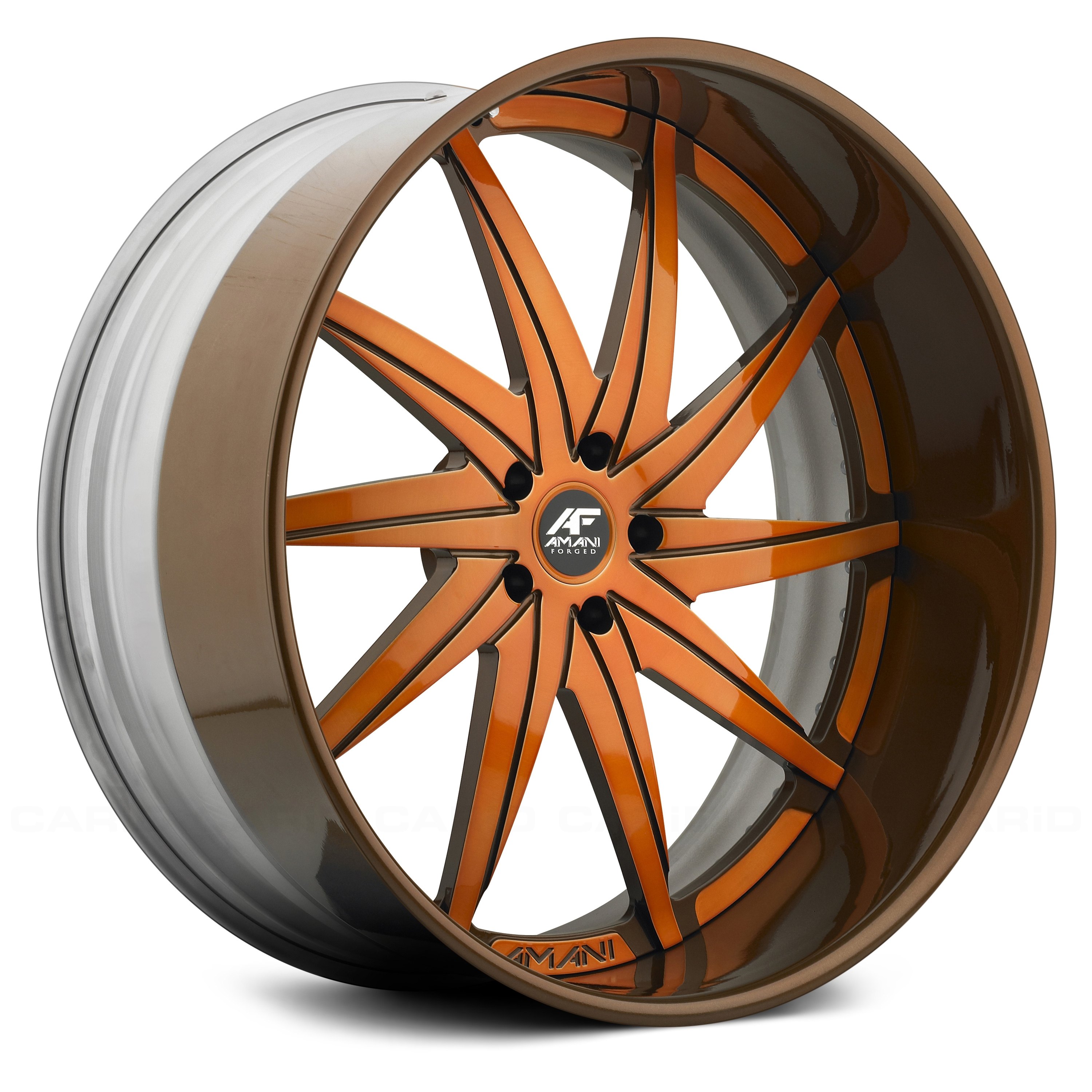 AMANI FORGED® VONA 2PC Wheels - Custom Finish with Chrome Lip Rims