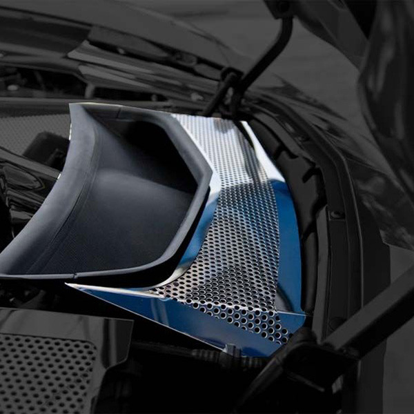 American Car Craft® 053085-SOLID - Plain Style Polished Vent Tube Cover