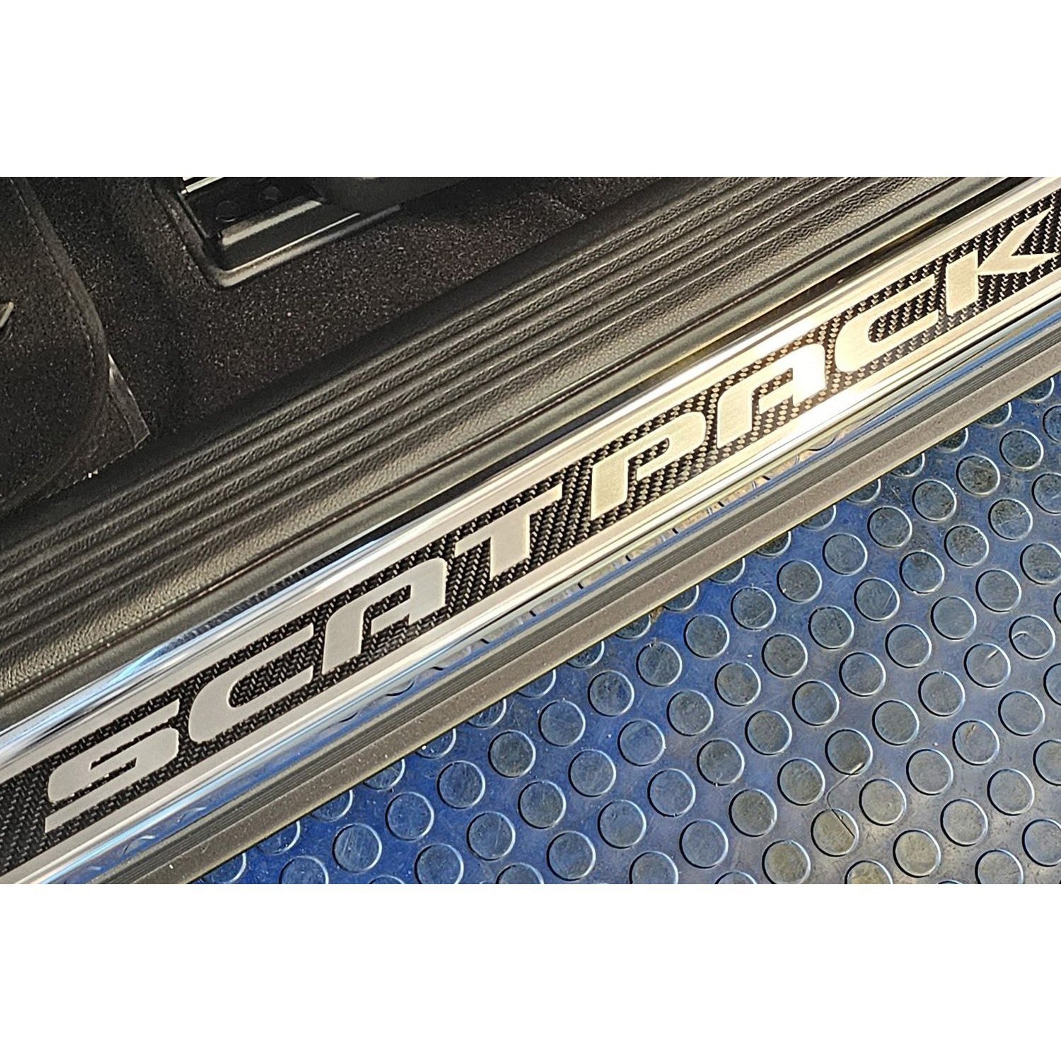 American Car Craft® 151085-WHTL - Illuminated Carbon Fiber Door Sills ...